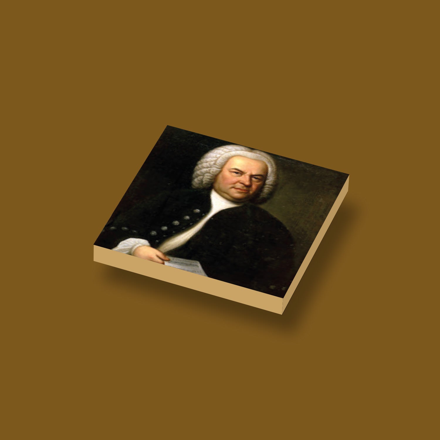 LEGO Art Bach portret - geprint op een nieuwe 2x2 LEGO® tegel ...