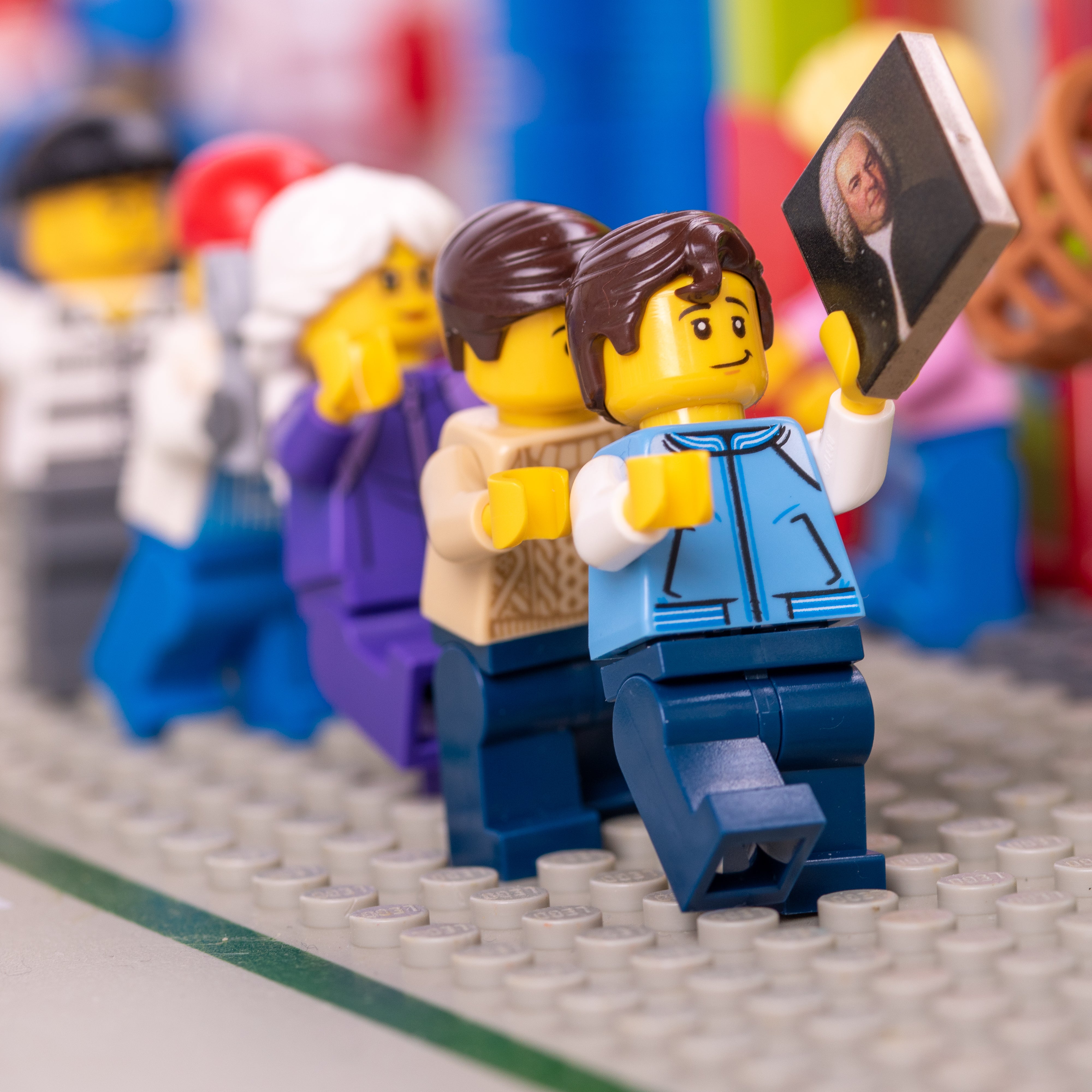 LEGO Art Bach portret - geprint op een nieuwe 2x2 LEGO® tegel ...