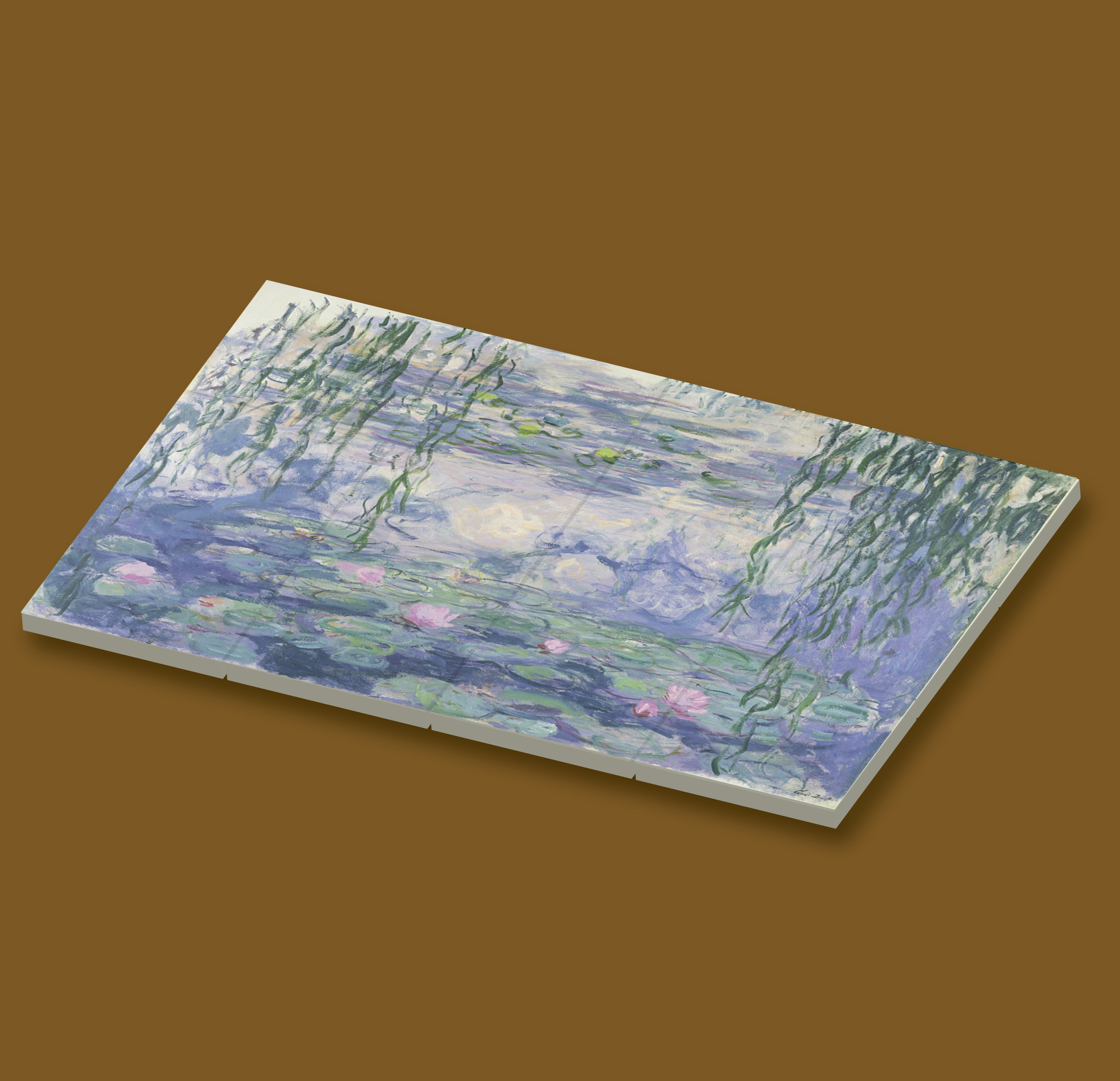 LEGO Art Waterlelies - Monet - geprint op 12 nieuwe 2x2 LEGO® tegels ...