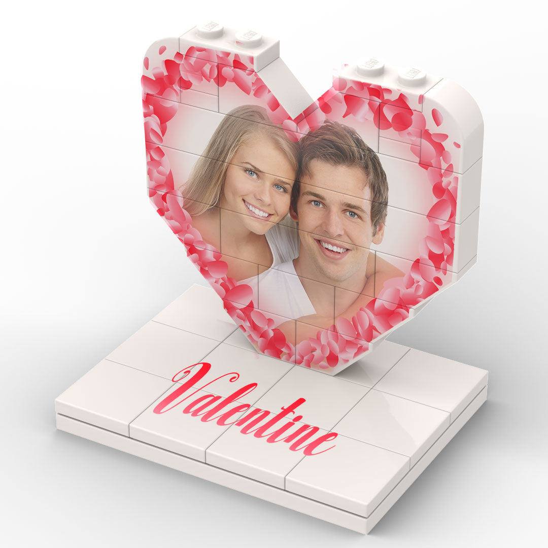 LEGO® Valentijn puzzel hartjes kader minibuild. Je eigen foto op LEGO ...