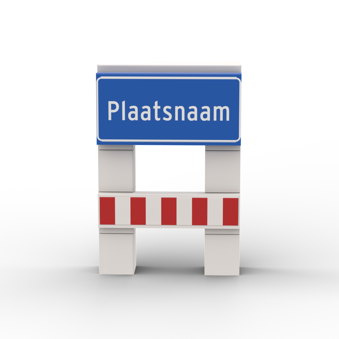 LEGO microbuild custom plaatsnaamborden met eigen tekst op nieuwe LEGO ...