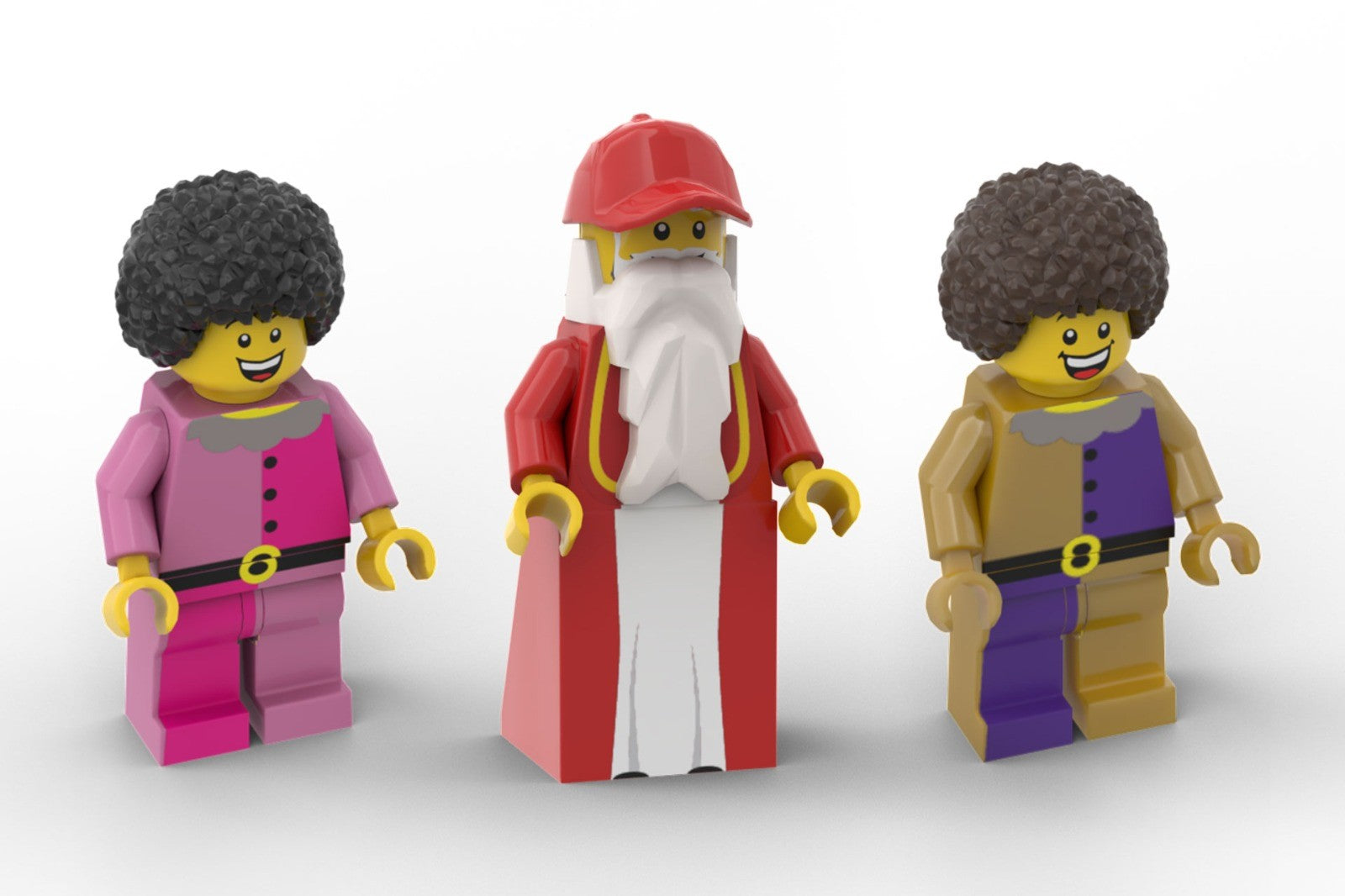 LEGO Sint + Pakjes + WegwijsPiet. LEGO onderdelen met ECO solvent inkt ...